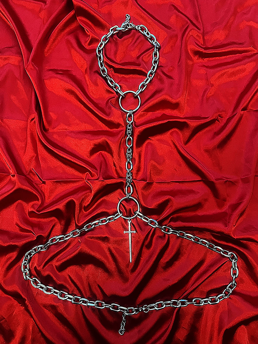 Helga byzantine chainmail dagger harness – Lorna Jane Harnesses